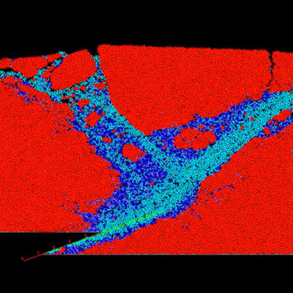 PFC2D Particle Flow Code 2D Model - NERC
